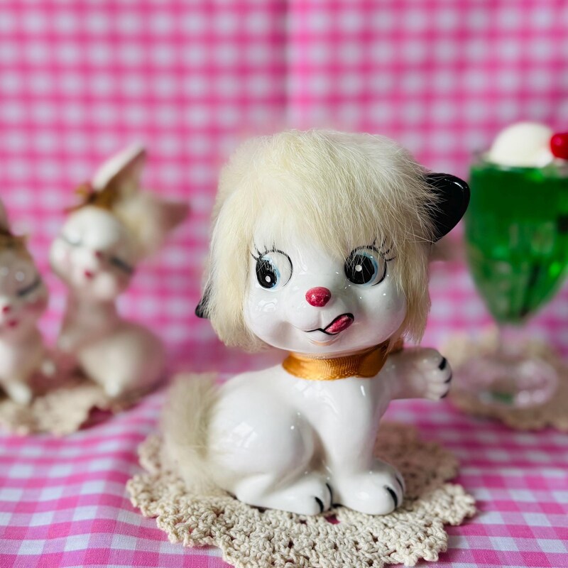Kitsch Dog Figurine - Etsy
