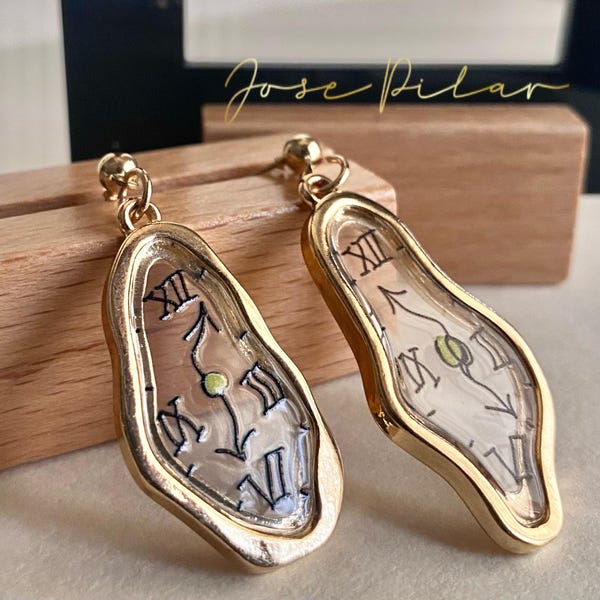 Clock Earrings - Etsy