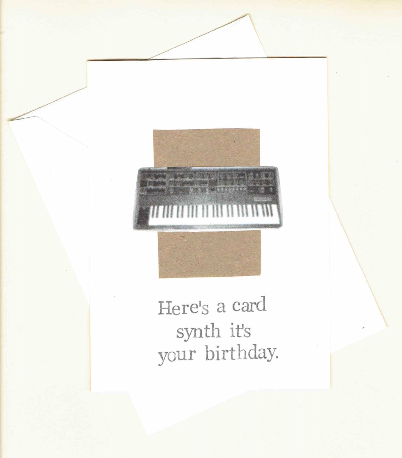 Here's A Card Synth It's Your Birthday Funny Happy - Etsy Canada