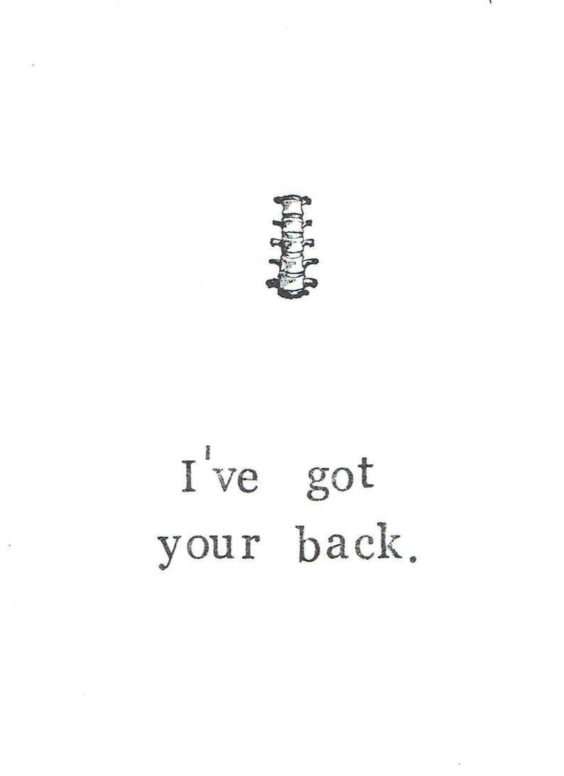 Got Your Back Card Skeleton Anatomy Science Medical Humor Etsy