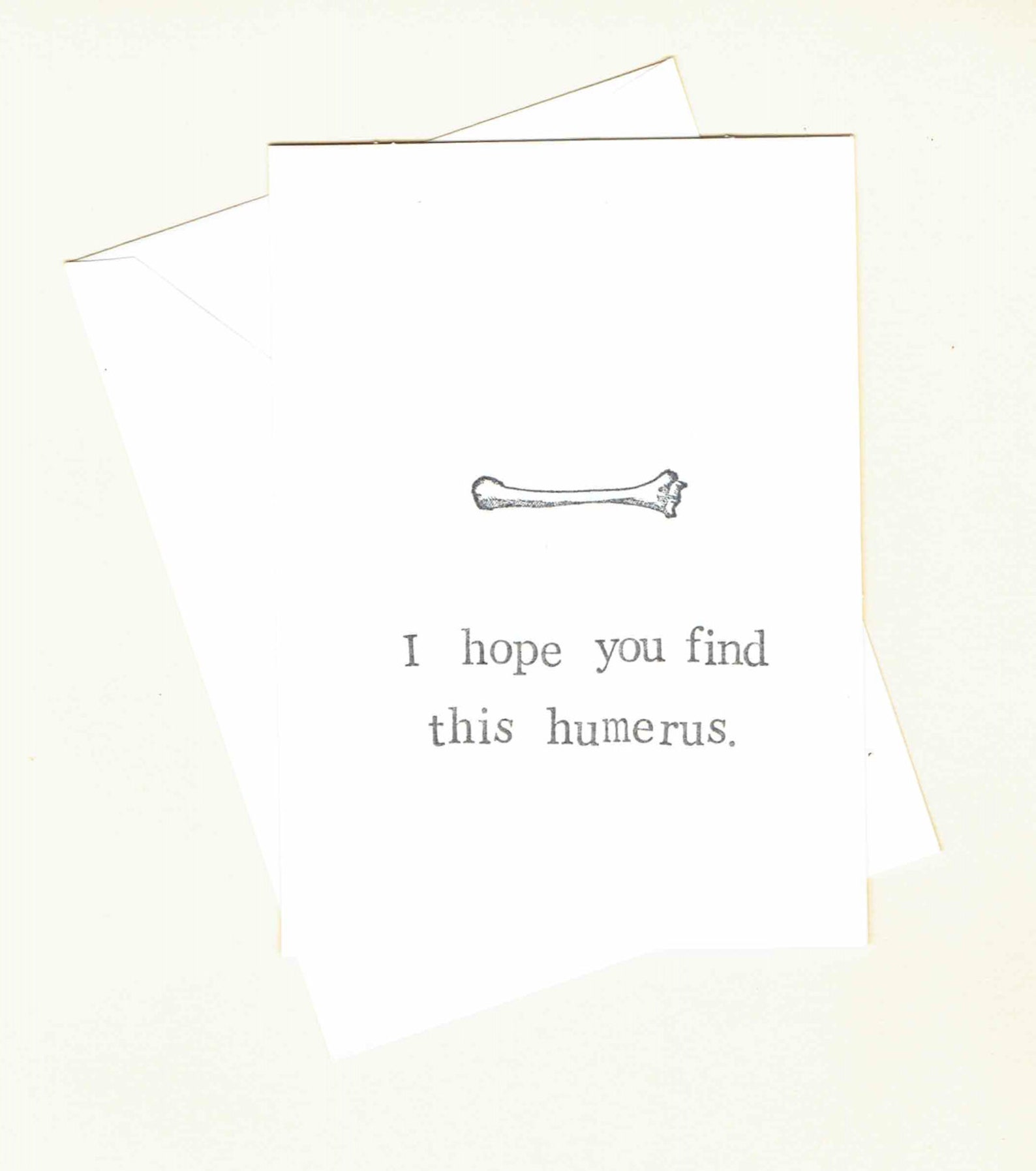 Find This Humerus Card Funny Skeleton Anatomy Science - Etsy