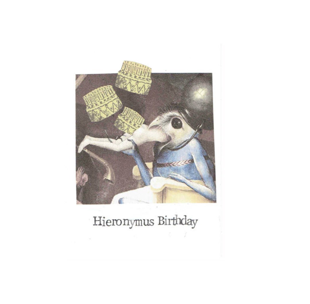 Funny Hieronymus Bosch Birthday Card: Art History Gothic Oddity - Etsy