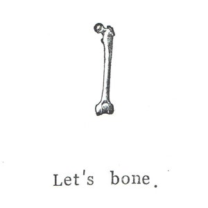 Let's Bone Card | Funny Skeleton Anatomy Science Pun Medical Humor ...