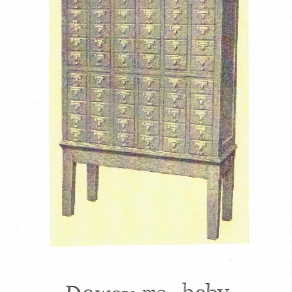 Library Card Catalog - Etsy