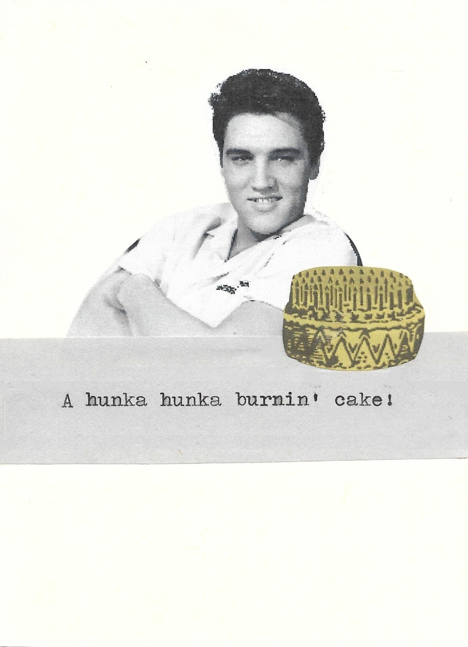 A Hunka Hunka Burnin Cake Elvis Presley Birthday Card Funny - Etsy Canada