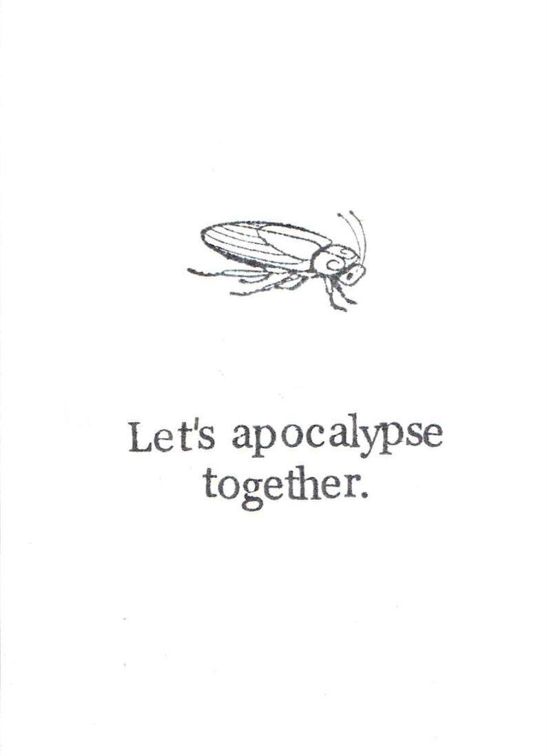 Let's Apocalypse Together Cockroach Card Funny Valentine - Etsy Canada
