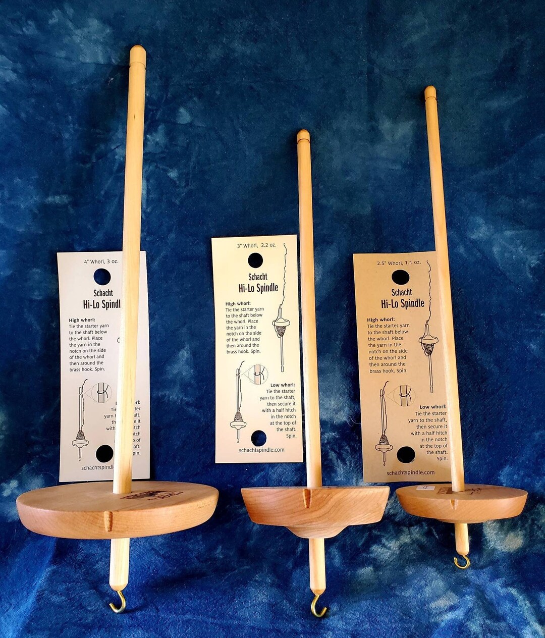 Hi-lo Spindle Schacht, Handspindle for Wool Spinning, Drop Spindle for ...