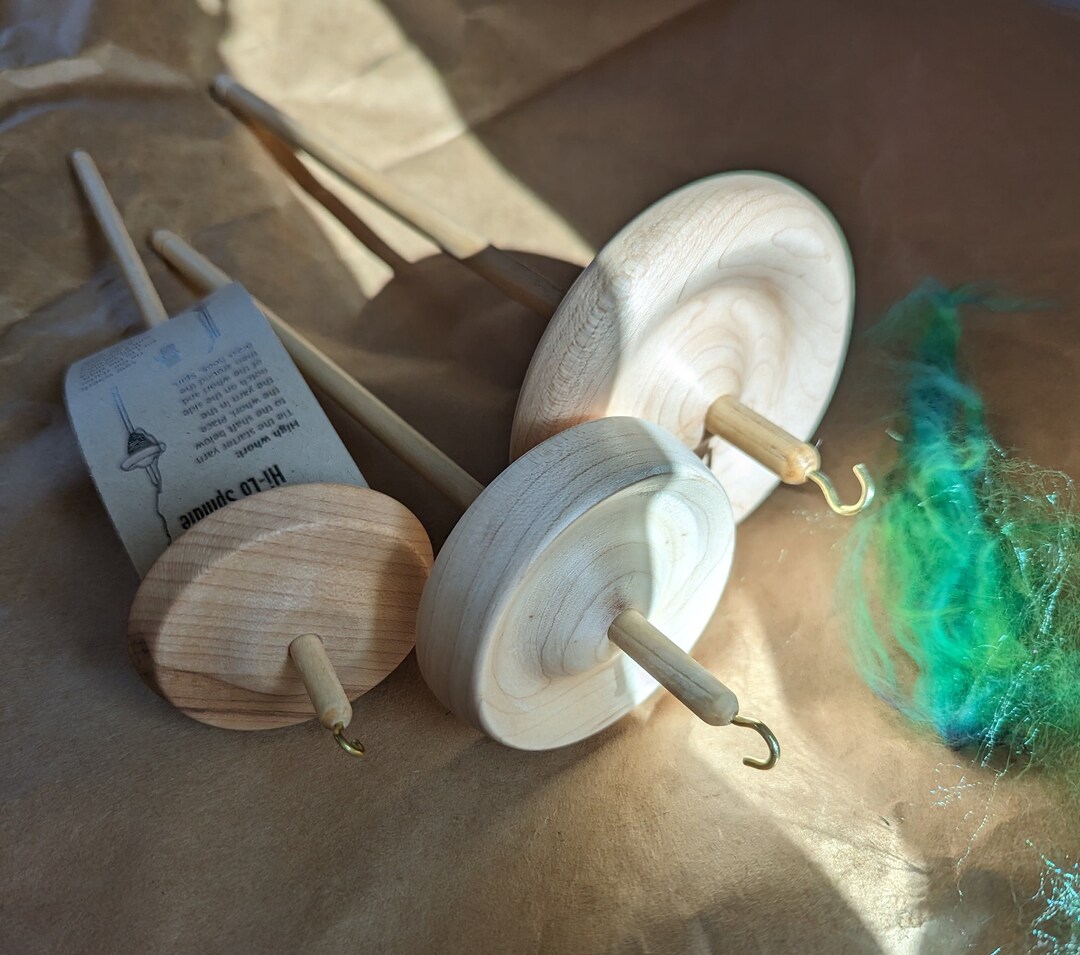 Hi-lo Spindle Schacht, Handspindle for Wool Spinning, Drop Spindle for ...