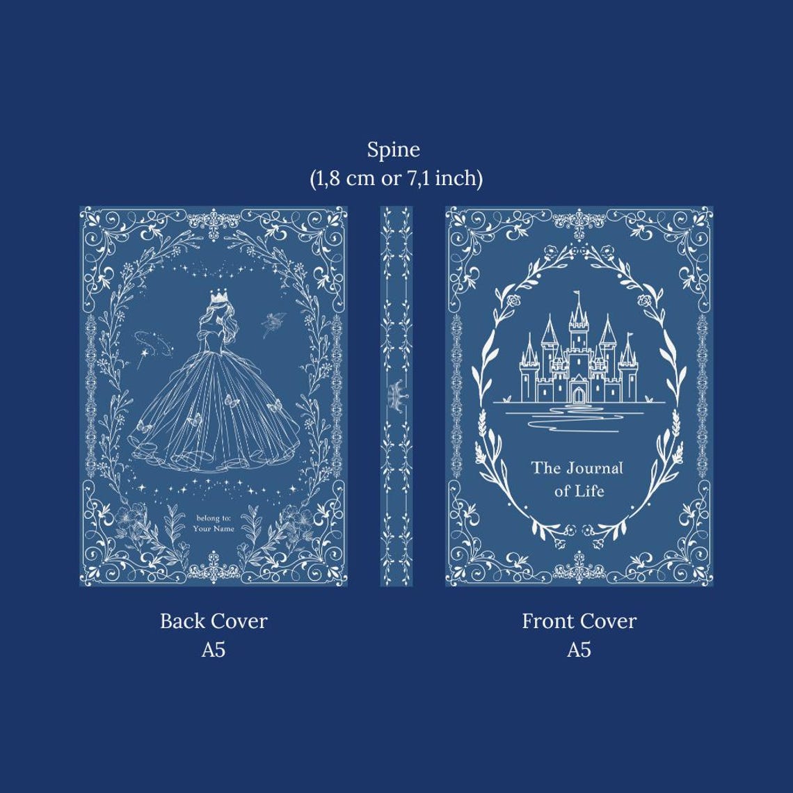 A5 Custom Journal Cover, A5 Cover, Journal Cover, Book Cover, Custom ...