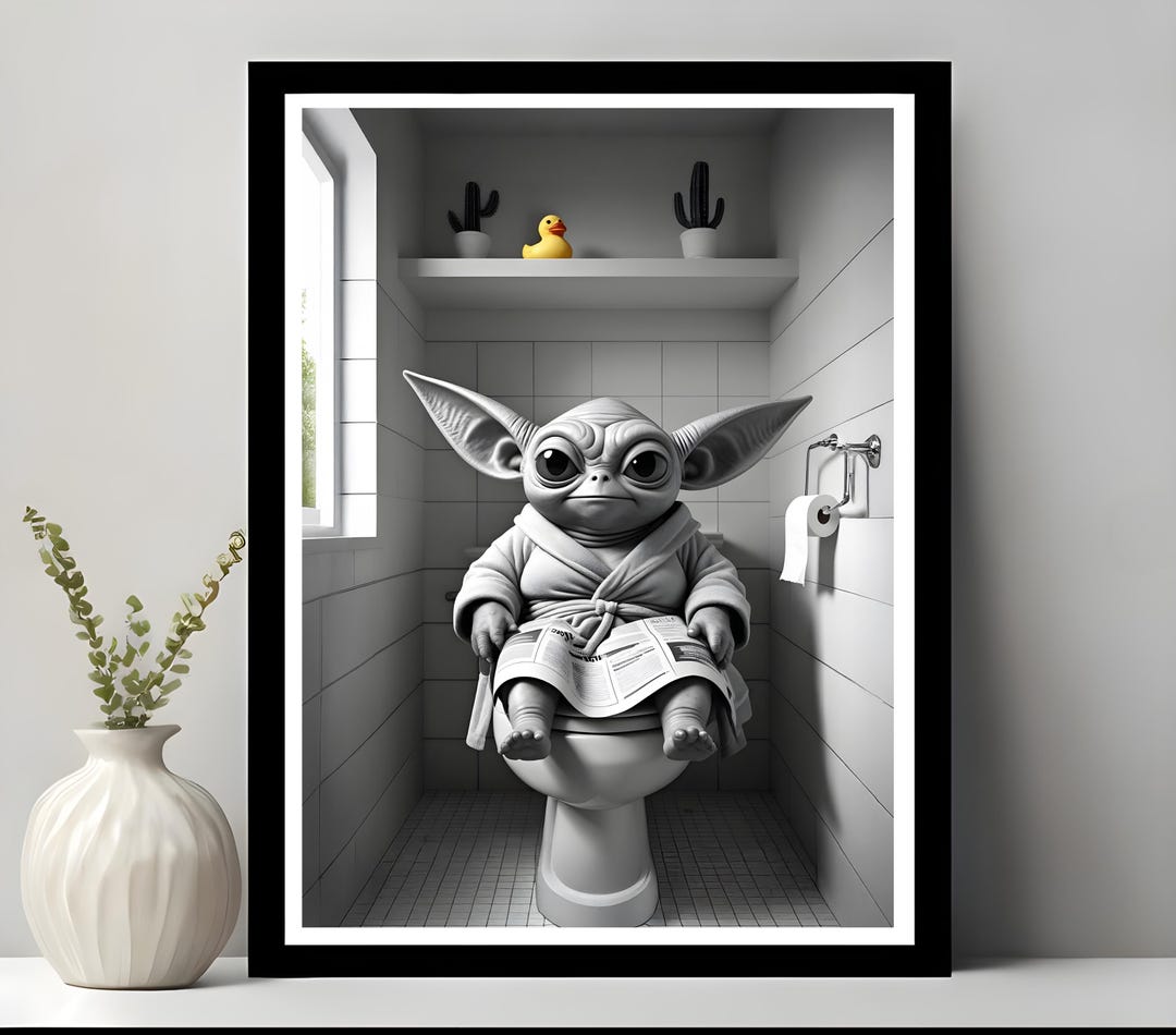 Funny Alien Bathroom Print – Sci-fi Toilet Humor (digital Download) - Etsy