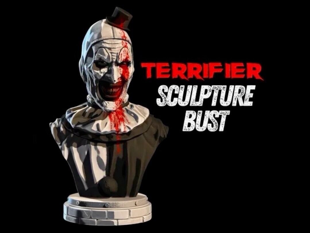 Terrifier Resin Bust Figure | Art the Clown Statue | Horror Movie ...