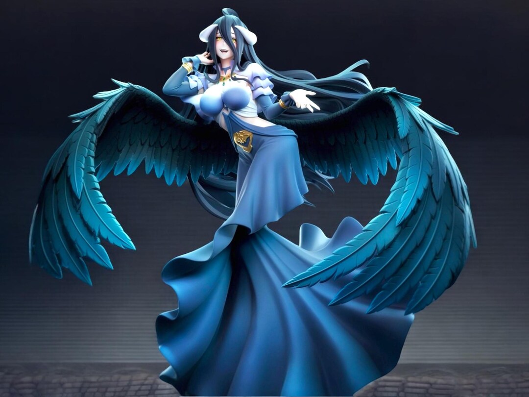 Albedo Resin Figure | Overlord Anime Collectible | Dark Fantasy Waifu ...