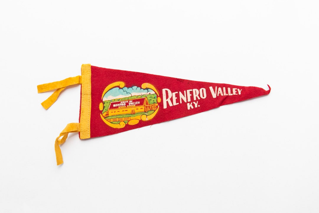 Vintage Renfro Valley Kentucky Barn Dance Souvenir Felt Pennant - Etsy