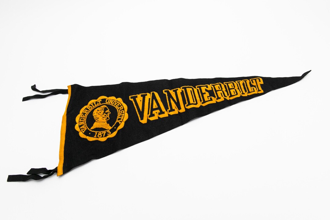 Large Vintage Vanderbilt University Souvenir Felt Pennant - Etsy