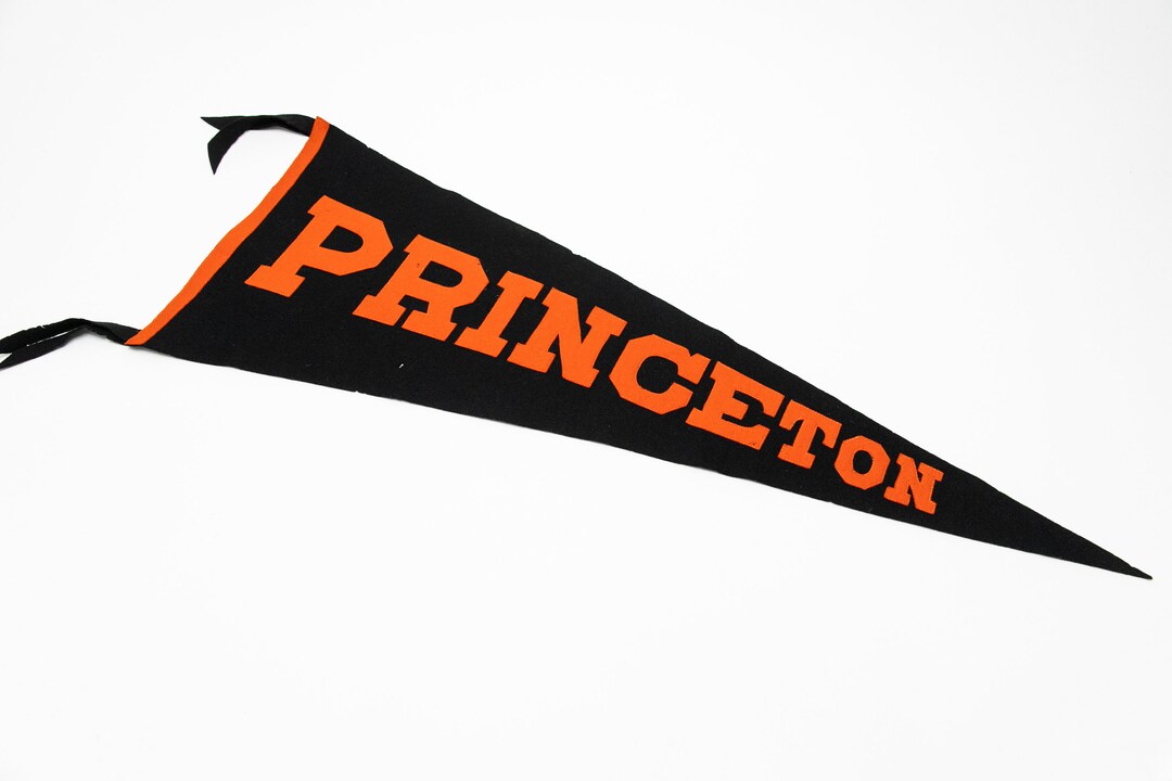 Large Early Vintage Princeton University Souvenir Felt Pennant - Etsy