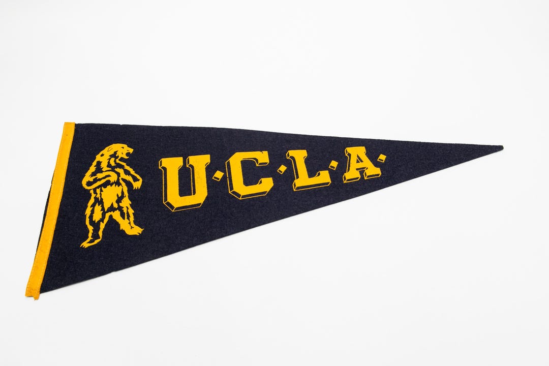 Large Vintage University of California UCLA Bruins Souvenir Felt ...