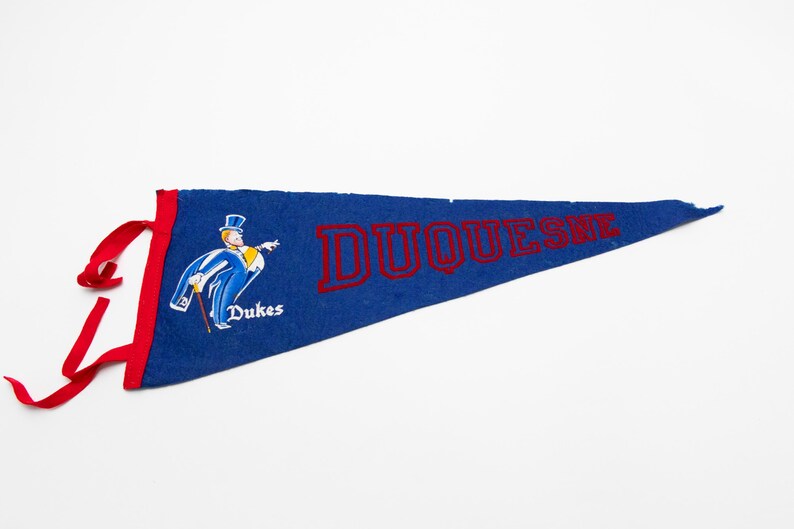 Vintage Duquense University Dukes Souvenir Felt Pennant - Etsy