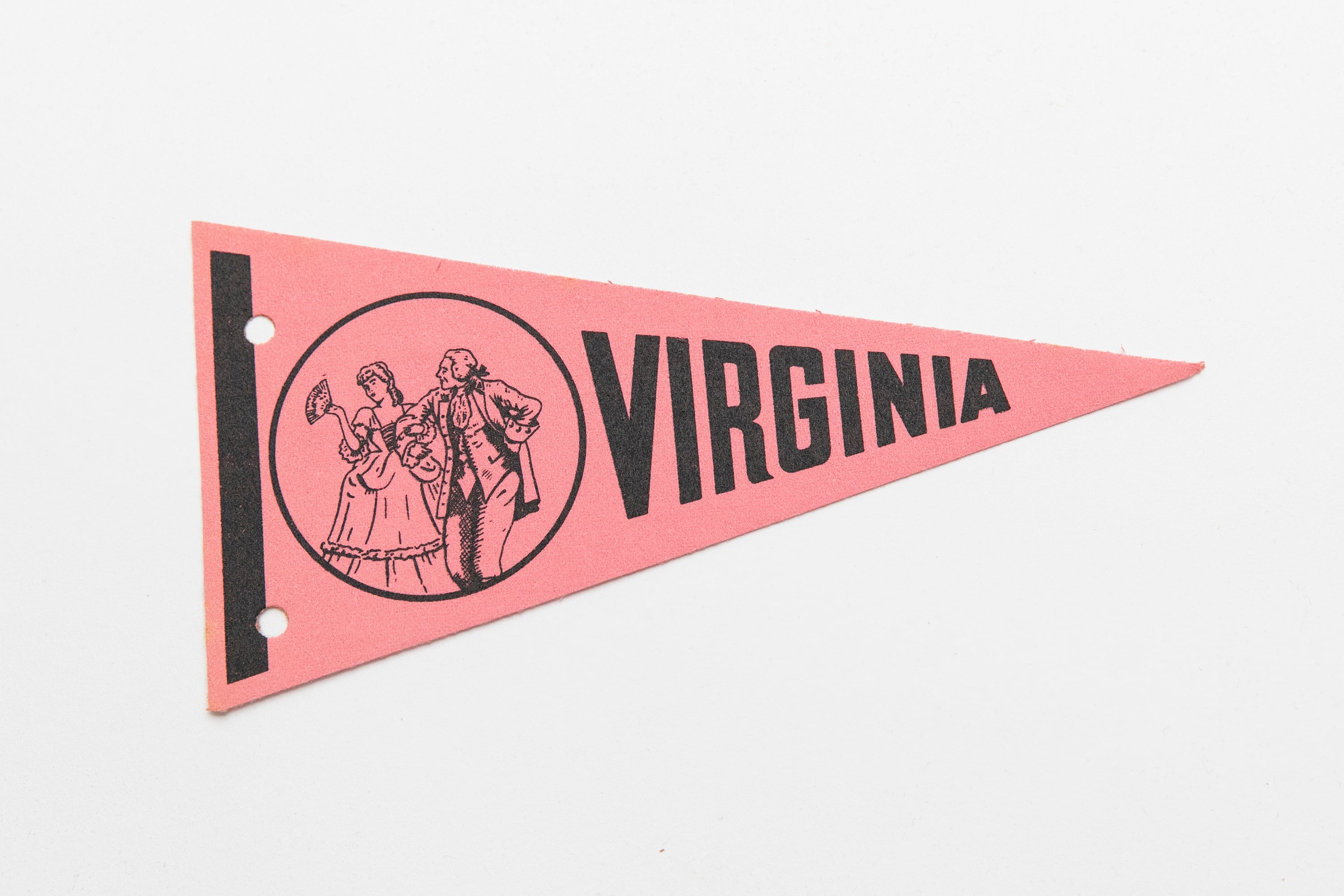 Vintage Virginia Colonial Couple Souvenir Felt Mini Pennants - Etsy