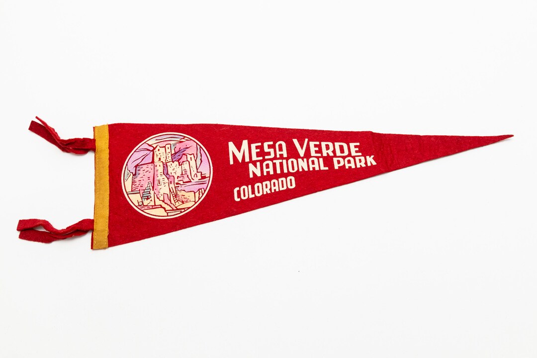 Vintage Mesa Verde National Park Colorado Souvenir Felt Pennant - Etsy