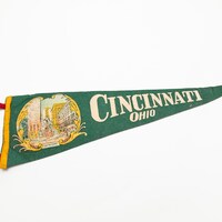 Hand Embroidered Pennant Flag Custom Unique City Name Pennant Flag ...