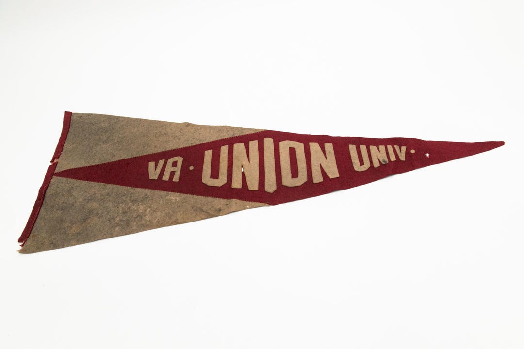Early Large Vintage Virginia Union University HBCU Souvenir Felt ...
