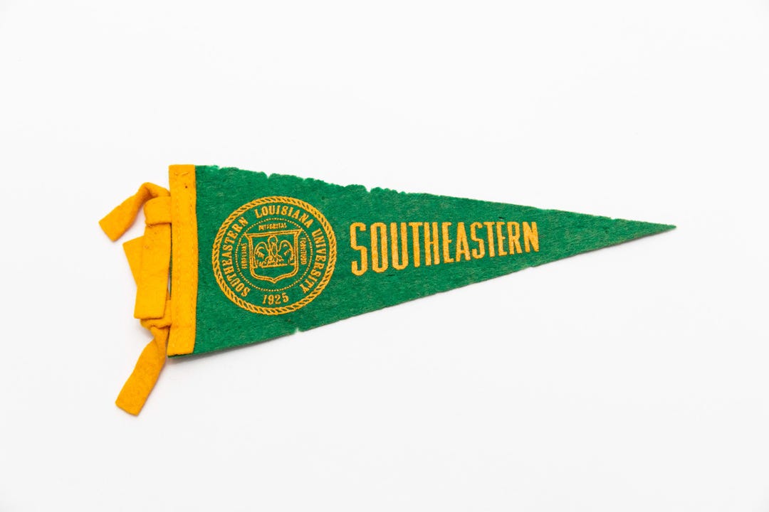 Vintage Southeastern Louisiana College Souvenir Felt Pennant - Etsy