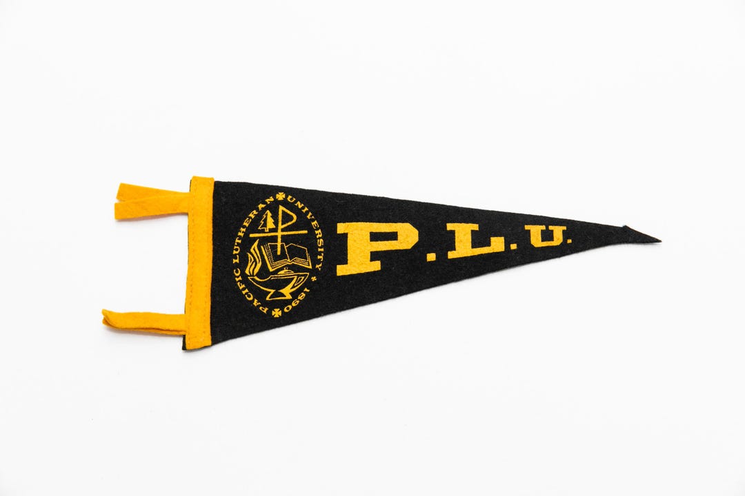Vintage Pacific Lutheran University Souvenir Mini Felt Pennant - Etsy