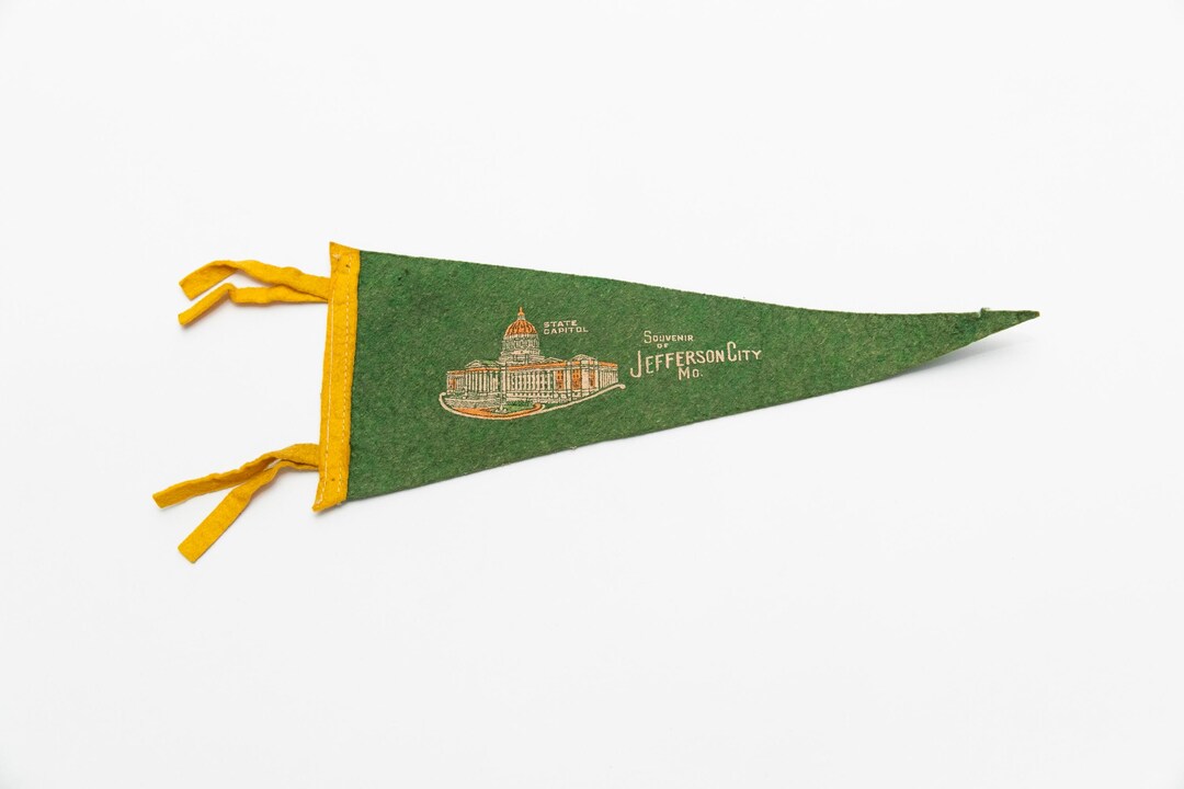 Vintage State Capitol Building Jefferson City Missouri Souvenir Felt ...