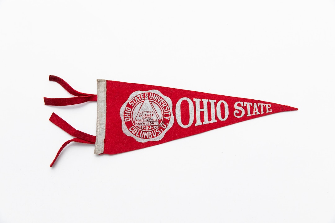 Vintage the Ohio State University Souvenir Felt Pennant - Etsy