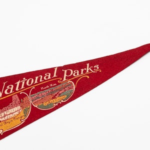 Early Vintage Three National Parks Souvenir Felt Pennant - Etsy