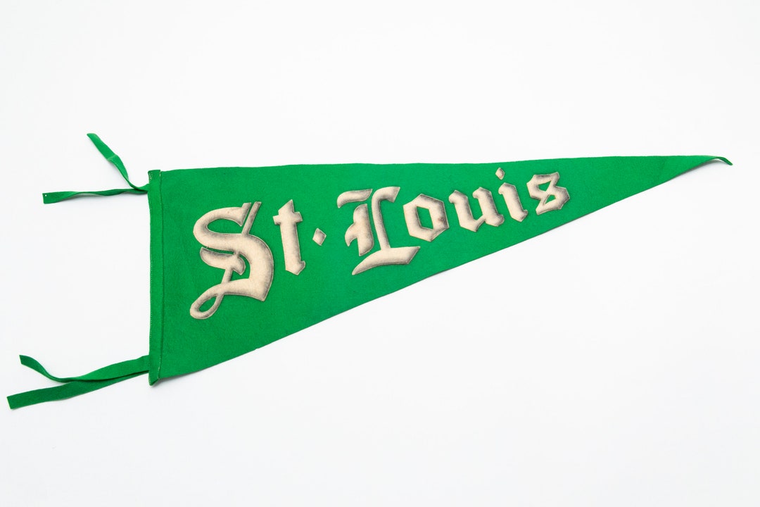 Very Early Vintage Sewn Letter St. Louis Missouri Souvenir Felt Pennant ...