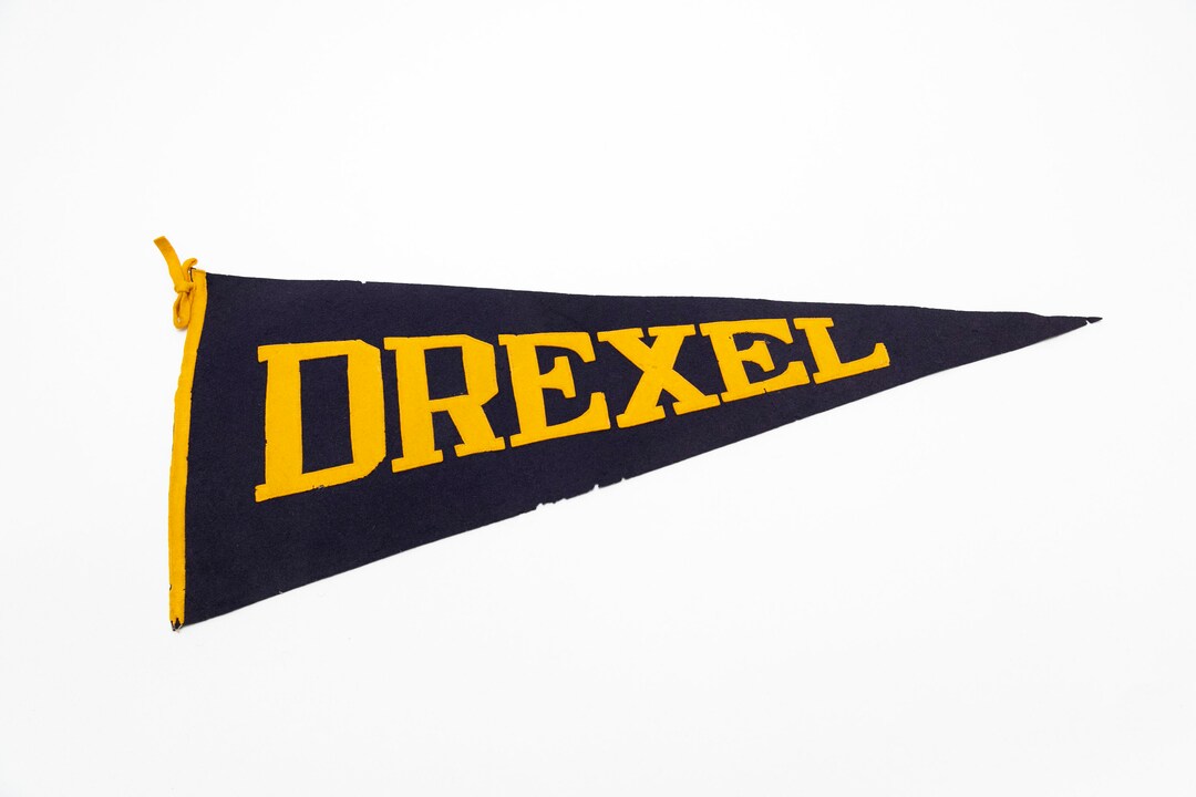 Large Early Vintage Drexel University Souvenir Felt Pennant - Etsy