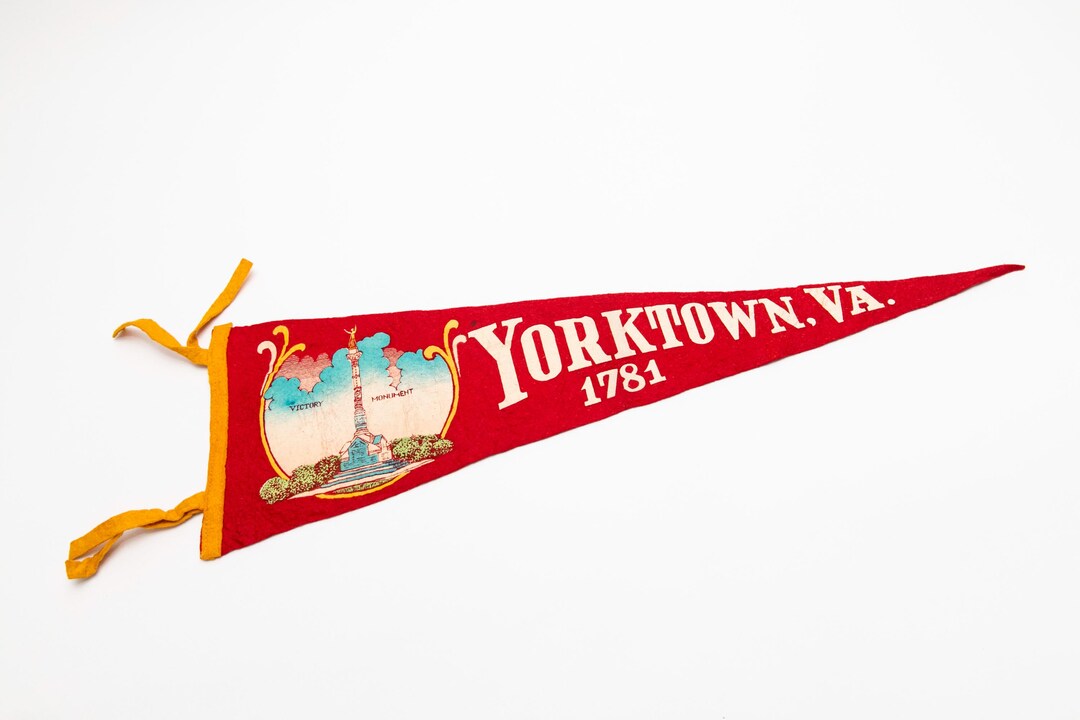 Vintage Victory Monument Yorktown Virginia Souvenir Felt Pennant - Etsy