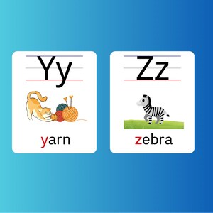 Printable Alphabet Chart - Digital Download ABC Learning Poster for ...