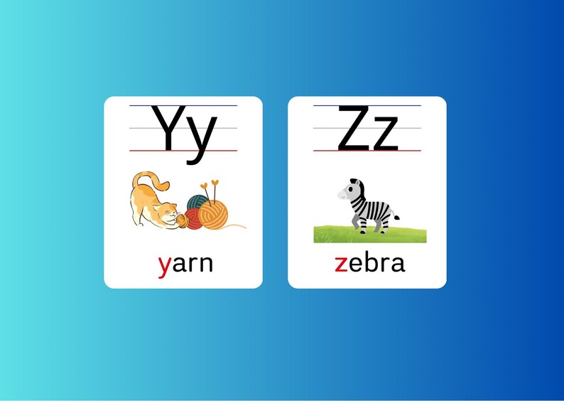 Printable Alphabet Chart - Digital Download ABC Learning Poster for ...