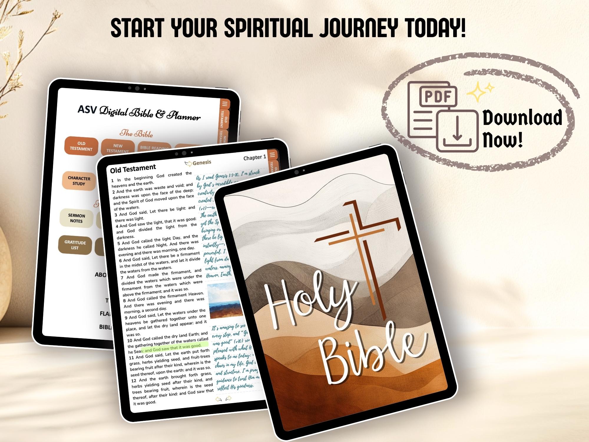 Complete ASV Digital Bible and Interactive Study Planner Bundle ...