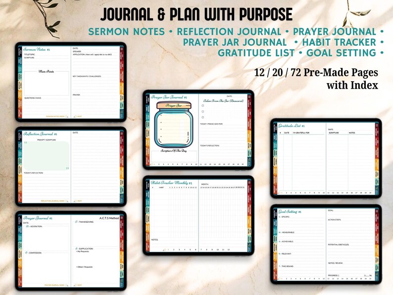 KJV Digital Bible Study Planner - Full Scripture, Hyperlinked, Prayer ...