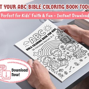 ABC Bible Coloring Book for Kids - 26 Christian Verses A-Z, Printable ...