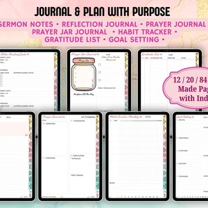 All-in-one ASV Digital Bible Study Planner in Pink, Hyperlinked PDF for ...
