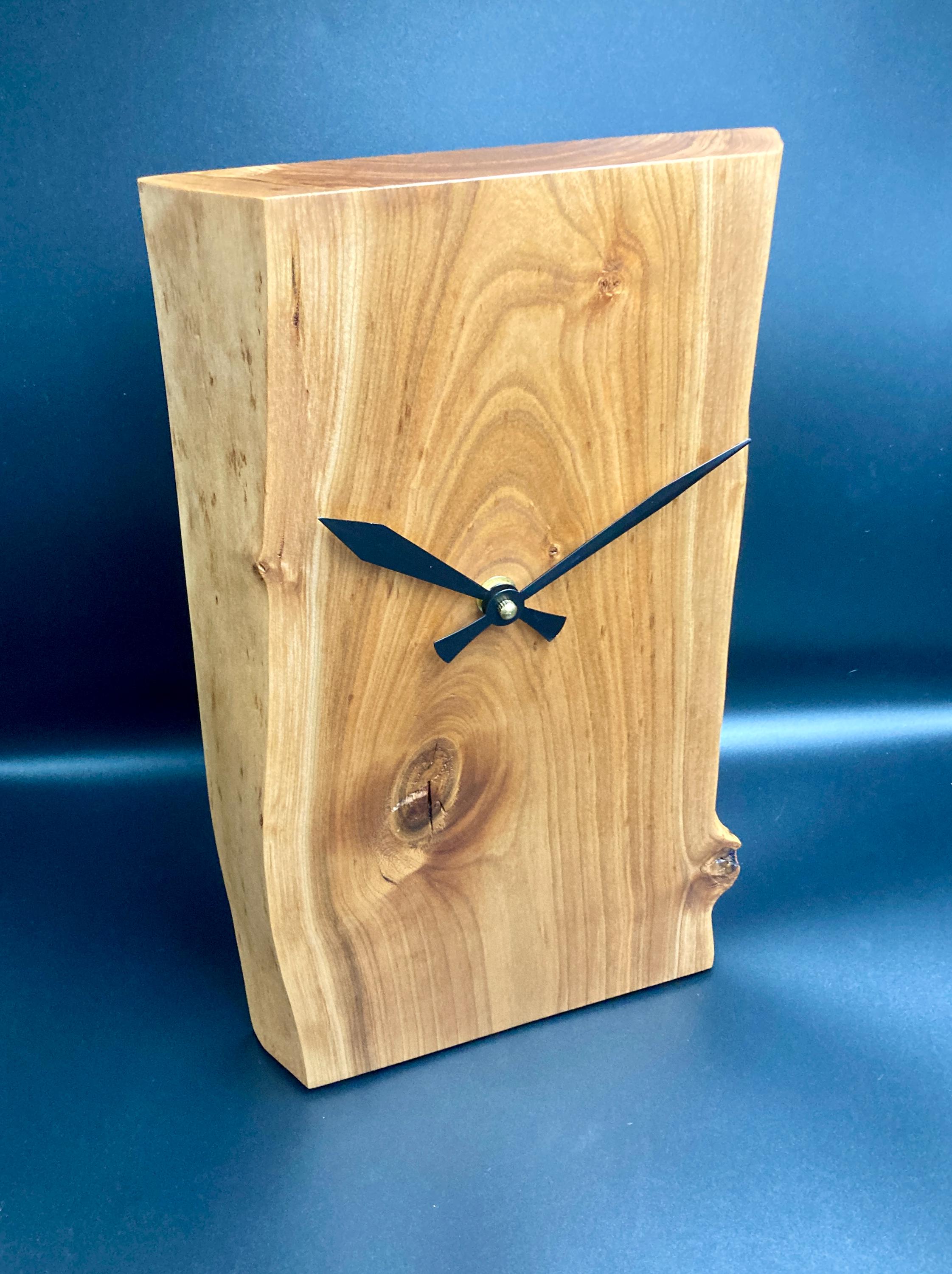 Cherry Clock Made From Solid Live Edge Cherry Wood Slab - Etsy