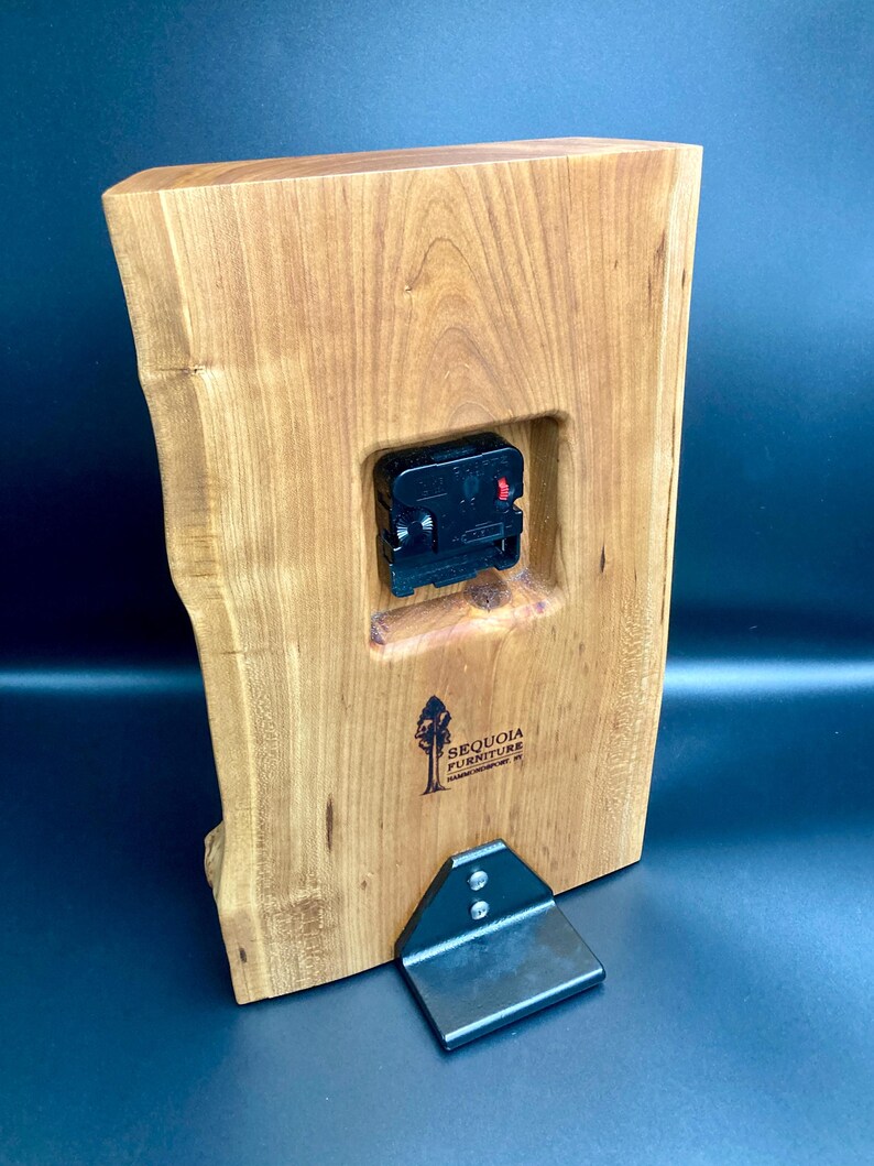 Cherry Clock Made From Solid Live Edge Cherry Wood Slab - Etsy