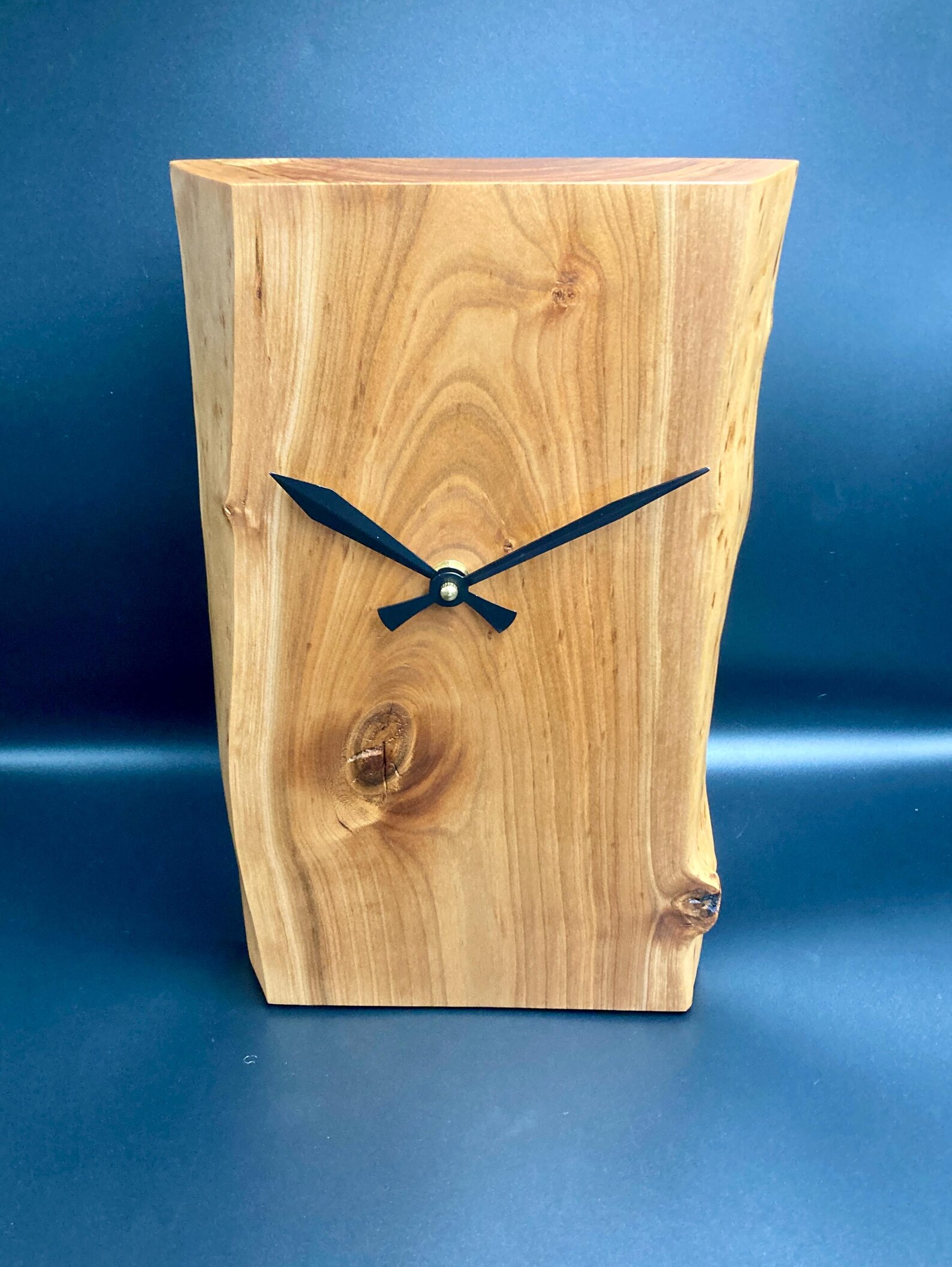 Cherry Clock Made From Solid Live Edge Cherry Wood Slab - Etsy