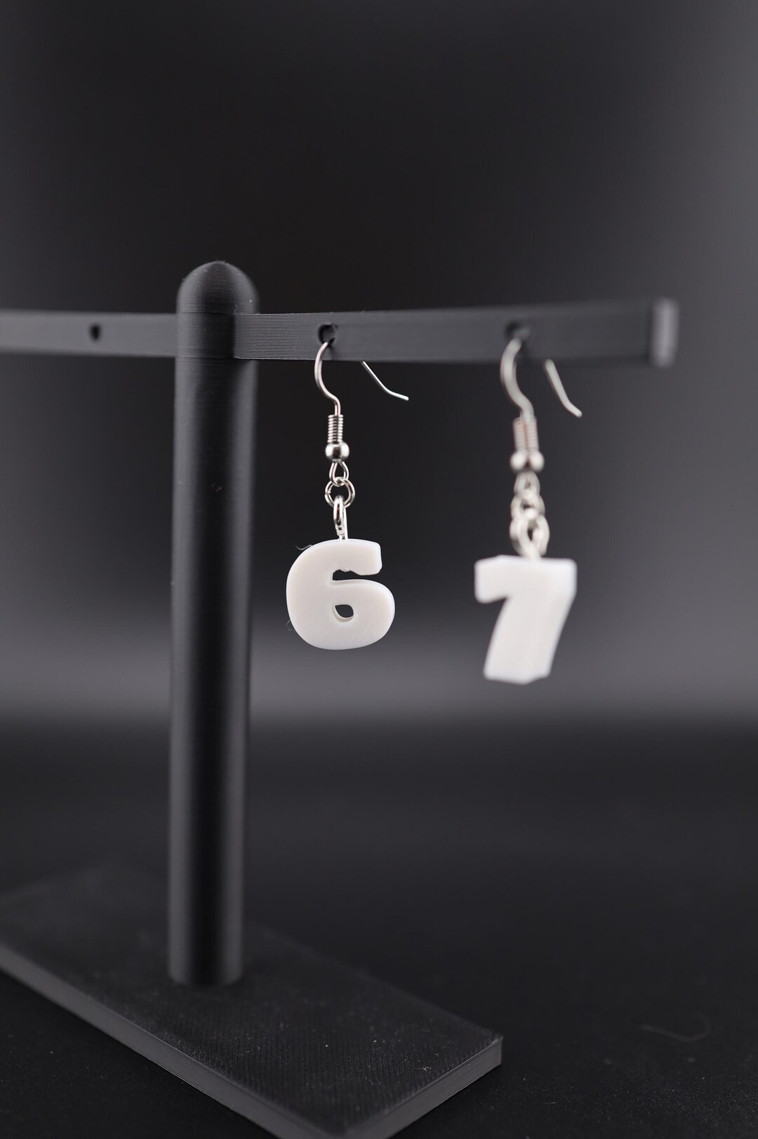 Meme 67 Earrings – Funny 3D Printed Meme Jewelry • Lightweight Trendy ...