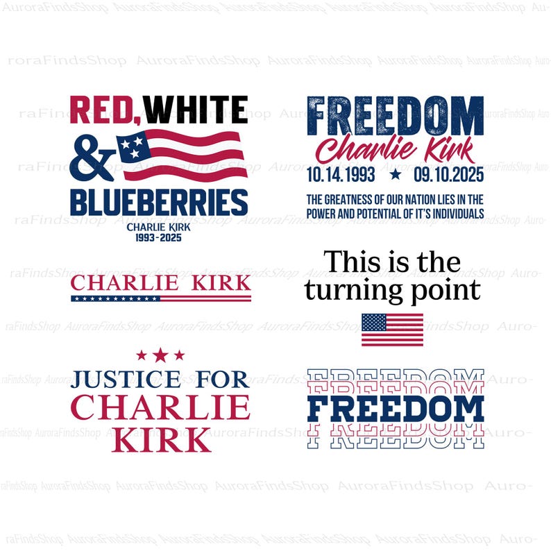 Charlie Kirk SVG PNG Bundle, Charlie Kirk Quotes, Freedom is Not Free ...