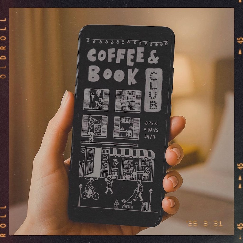Coffee & Book Club Boox Palma Cover, Screensaver, Lockscreen (digital ...