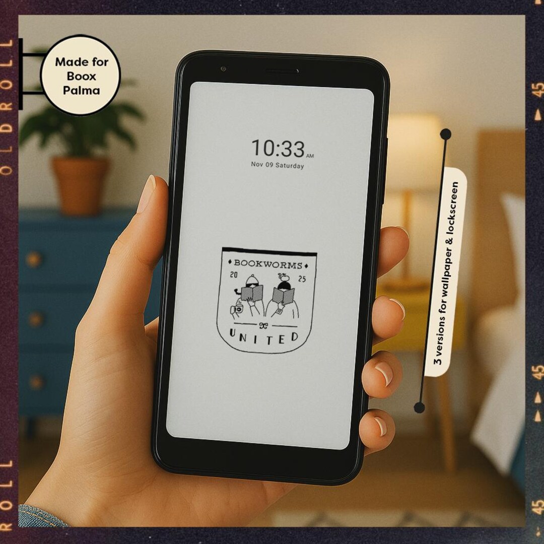 Boox Palma Screensaver & Lockscreen | Bookworms United Minimalist ...