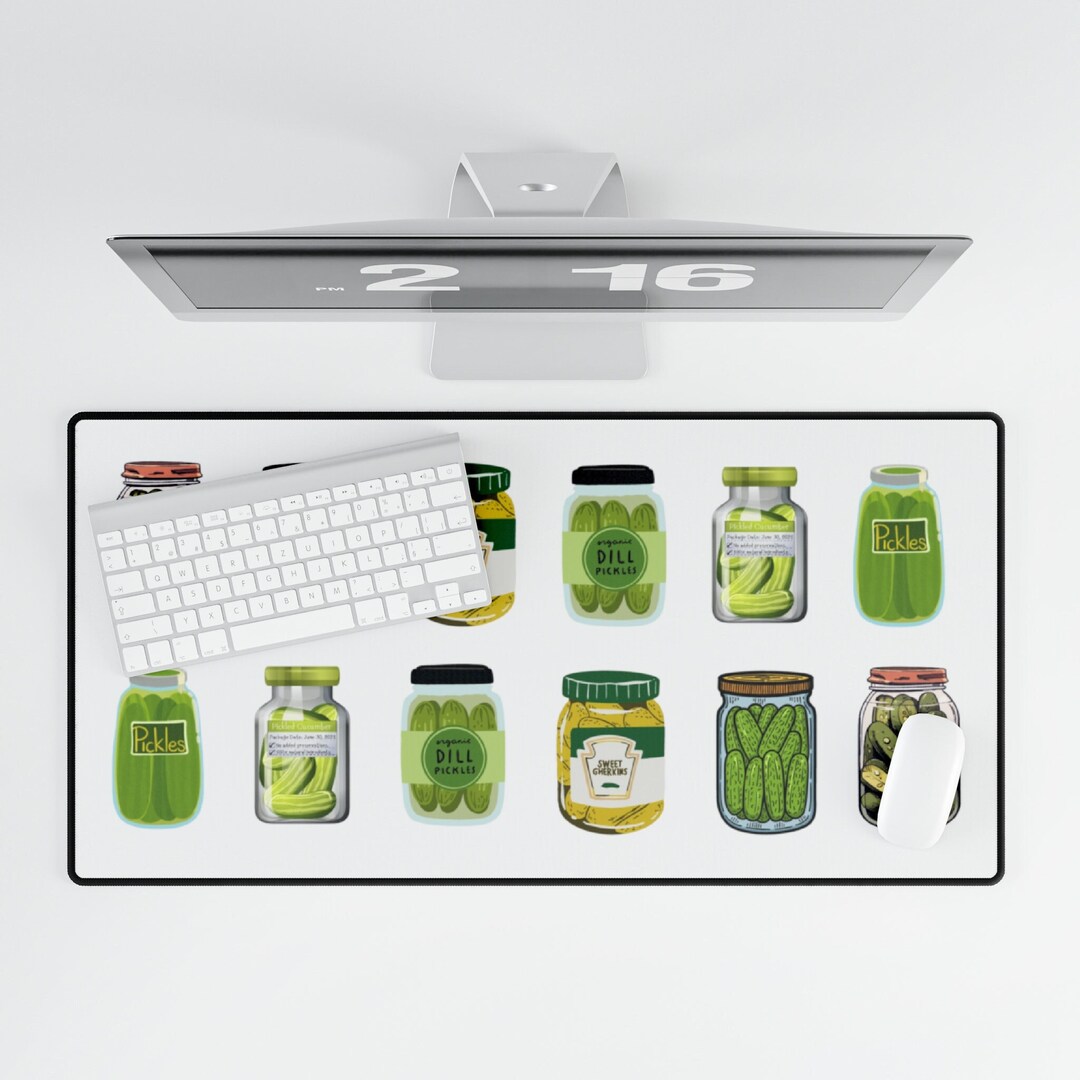 Pickle Desk Mat, Mouse Pad, Desk Pad, Cool Desk Mat, Makeup Mat ...