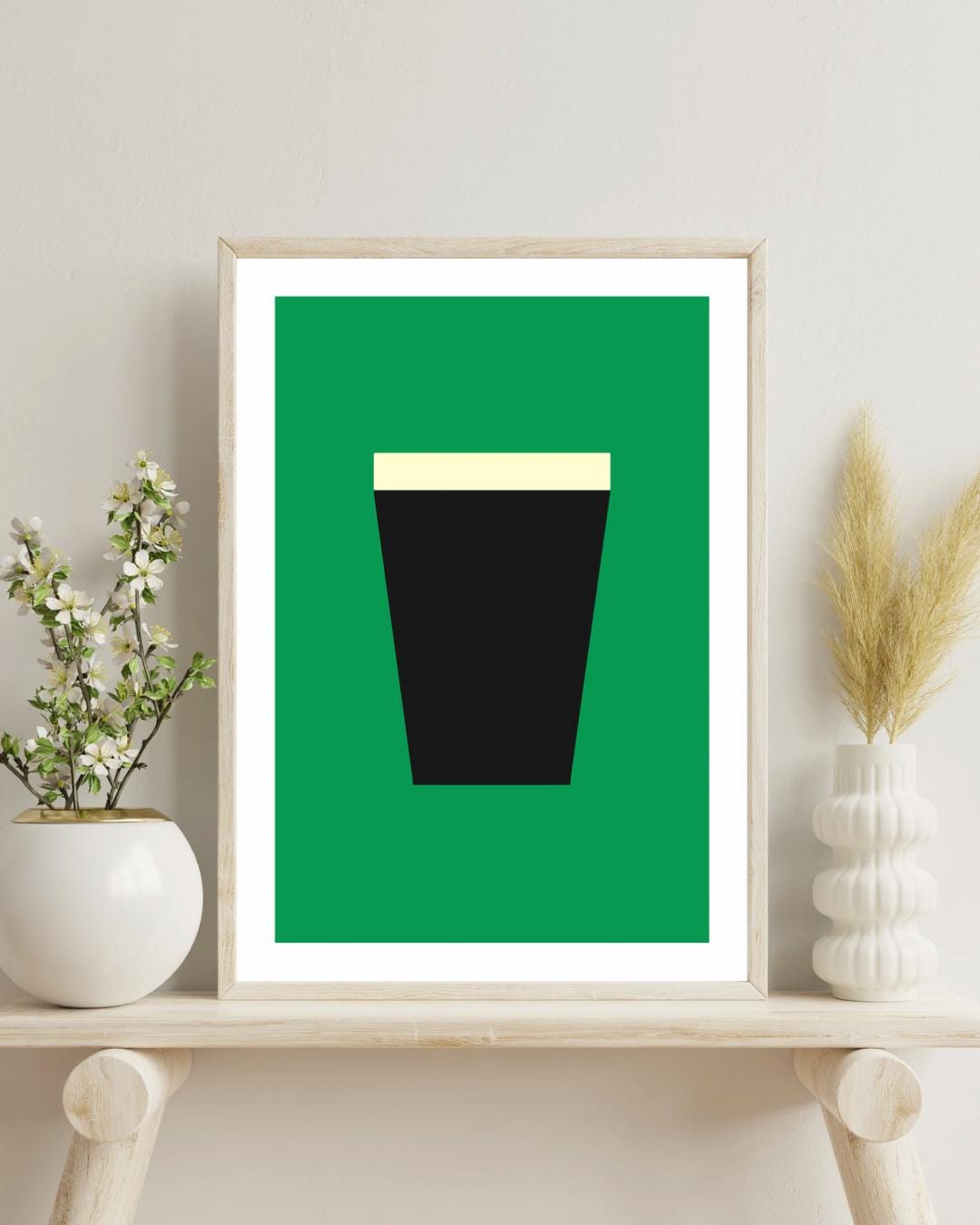 Minimalist Guinness Wall Art - Green - Etsy