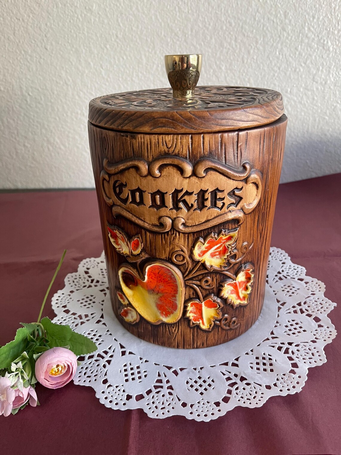 Treasure Craft Vintage Cookies Jar - Handmade Ceramic Cookies Jar ...
