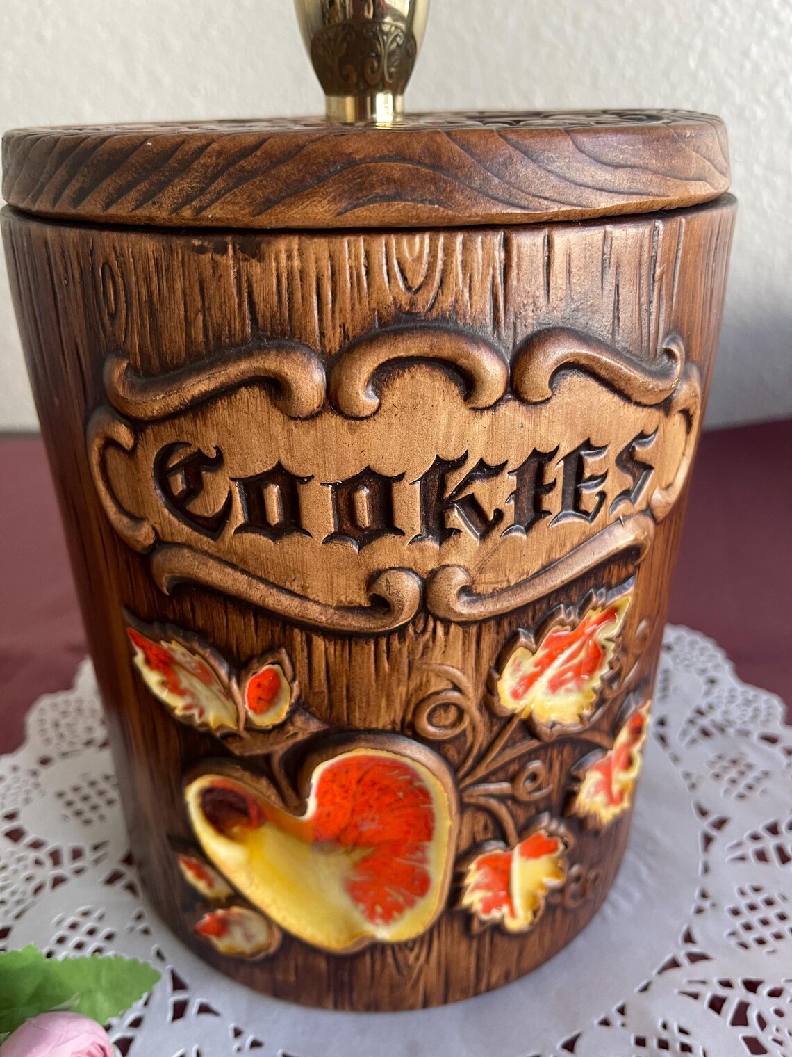 Treasure Craft Vintage Cookies Jar - Handmade Ceramic Cookies Jar ...